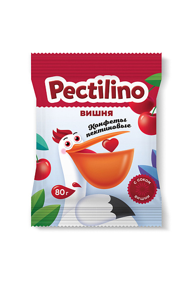 Купить Конфеты пектиновые с соком ВИШНИ, 80г Pectilino (Низкая Цена ...